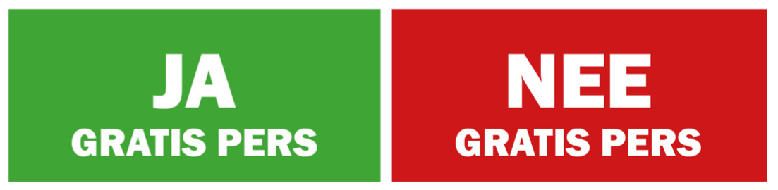 Geen-reclame sticker | Stad Halle